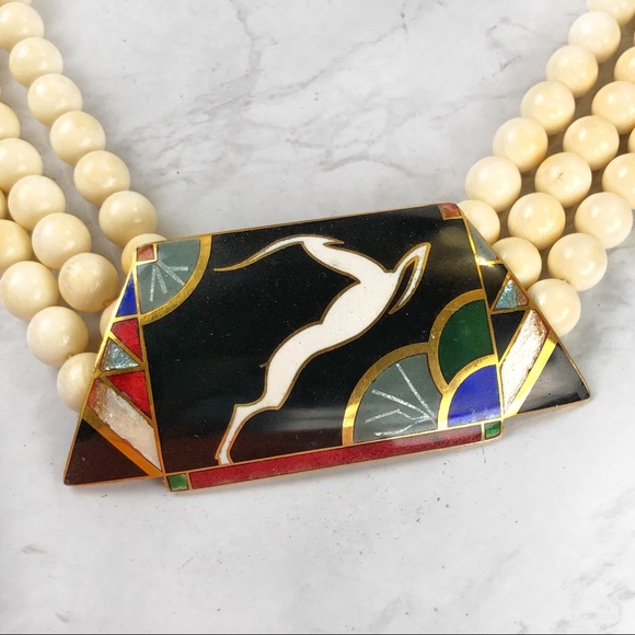 David Kuo | Jewelry | Vintage Ivory Champleve Cloisonn By David Kuo ...